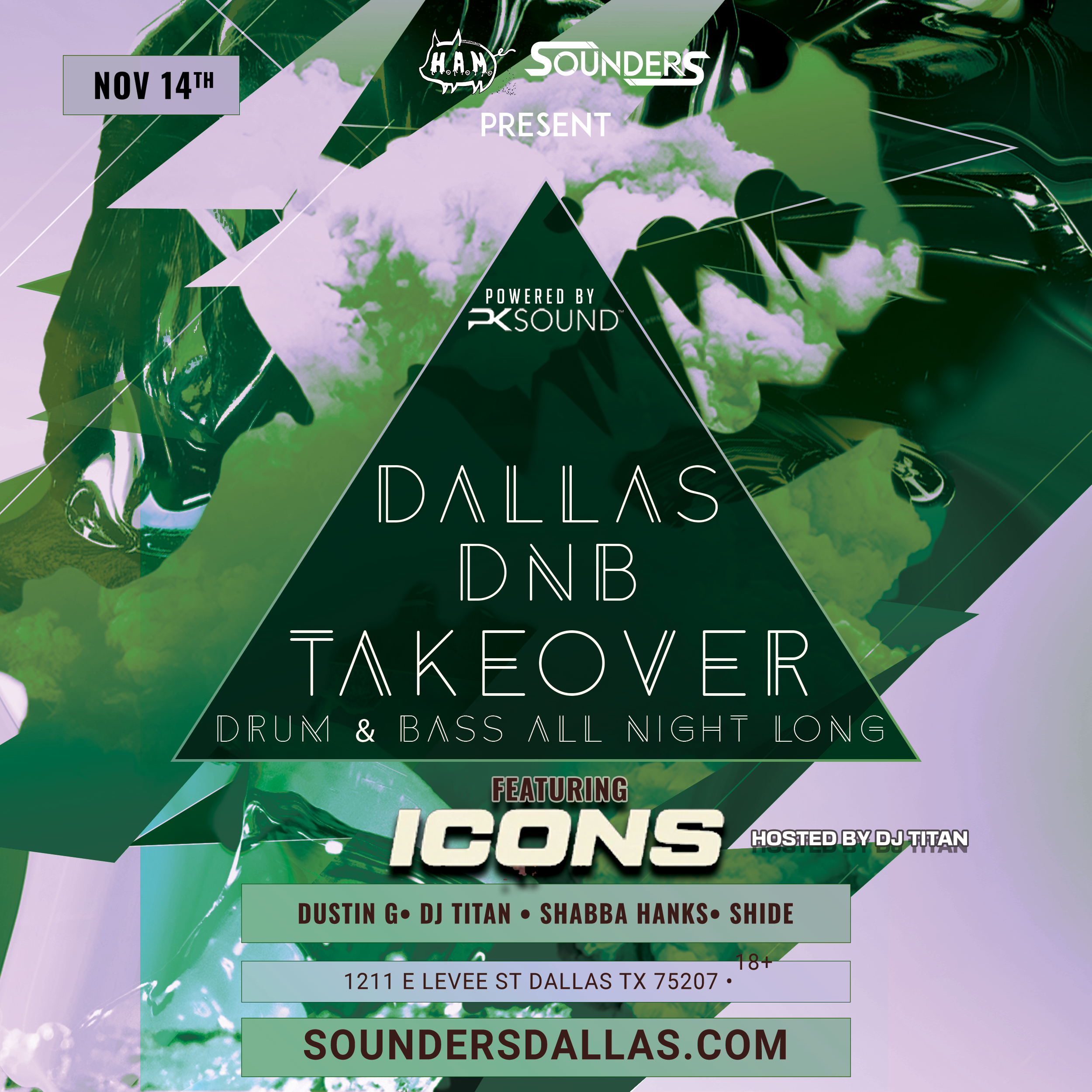 Dallas Drum & Bass Takeover @ Sounders in Dallas Friday November 14th ...